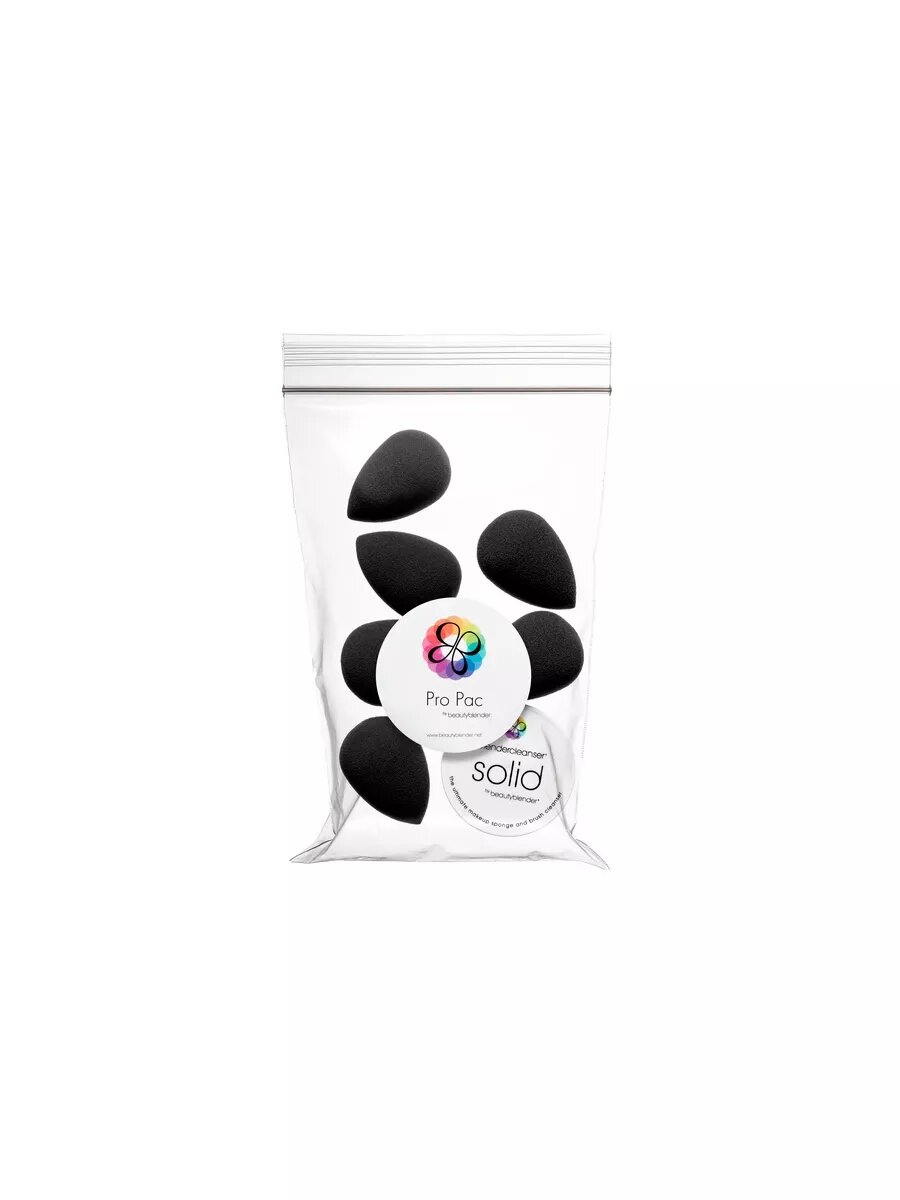 Beautyblender pro / solid blendercleancer 30ml Спонжи 6шт/ М