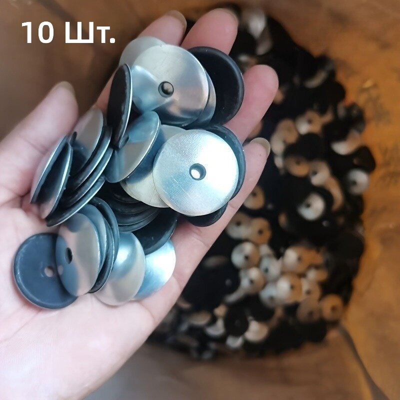 10 шт. самонарезающих винтов с EPDM-прокладкой, универсальный крепеж для листового металла