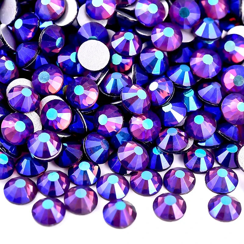Bobohoo стеклянные стразы SS3-SS30 для декорирования Фиолетовый, SS30---288Pcs, Amethyst AB