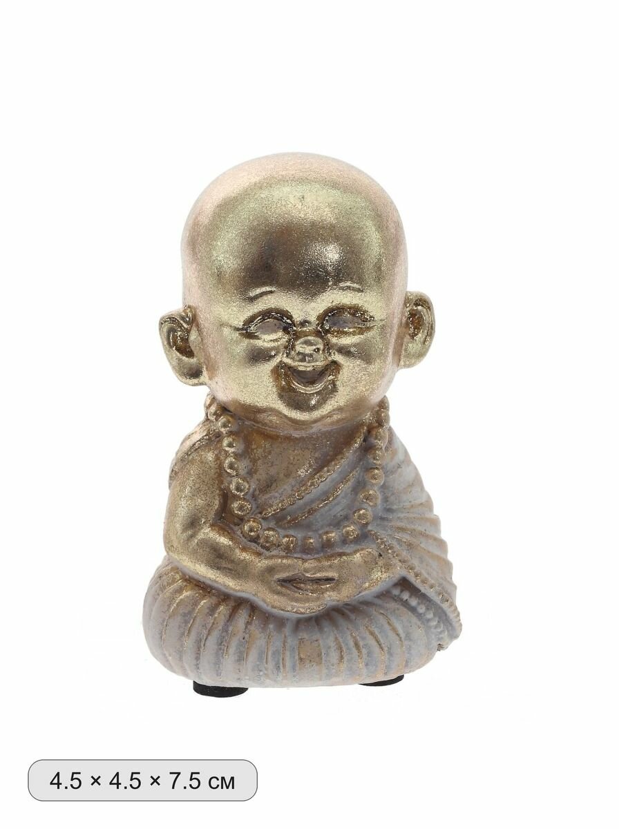 Фигурка маленький Будда, L4,5 W4,5 H7,5 см