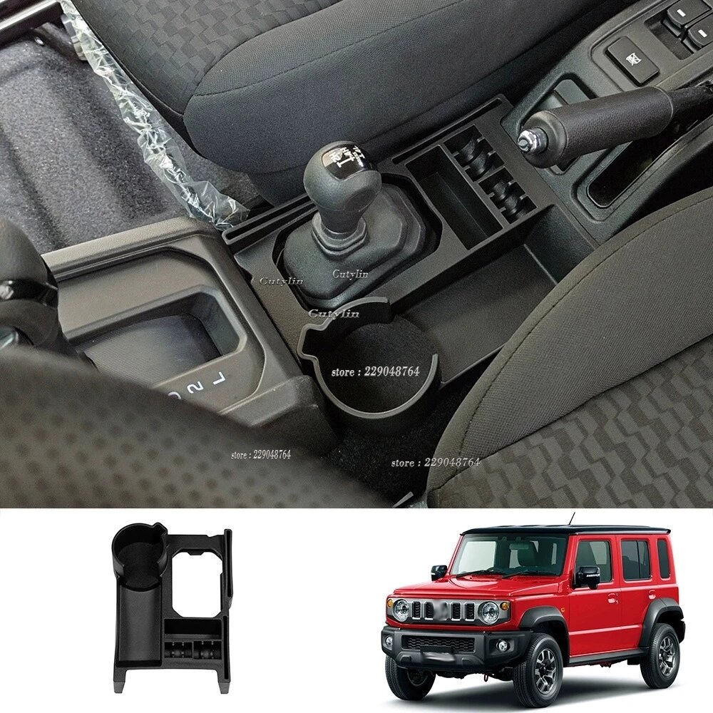 RHD для Suzuki Jimny Nomade 2025 2026, аксессуары для интерьера, центральное управление ABS, ящик для хранения коробки передач, держатель для стакана с водой, крышка