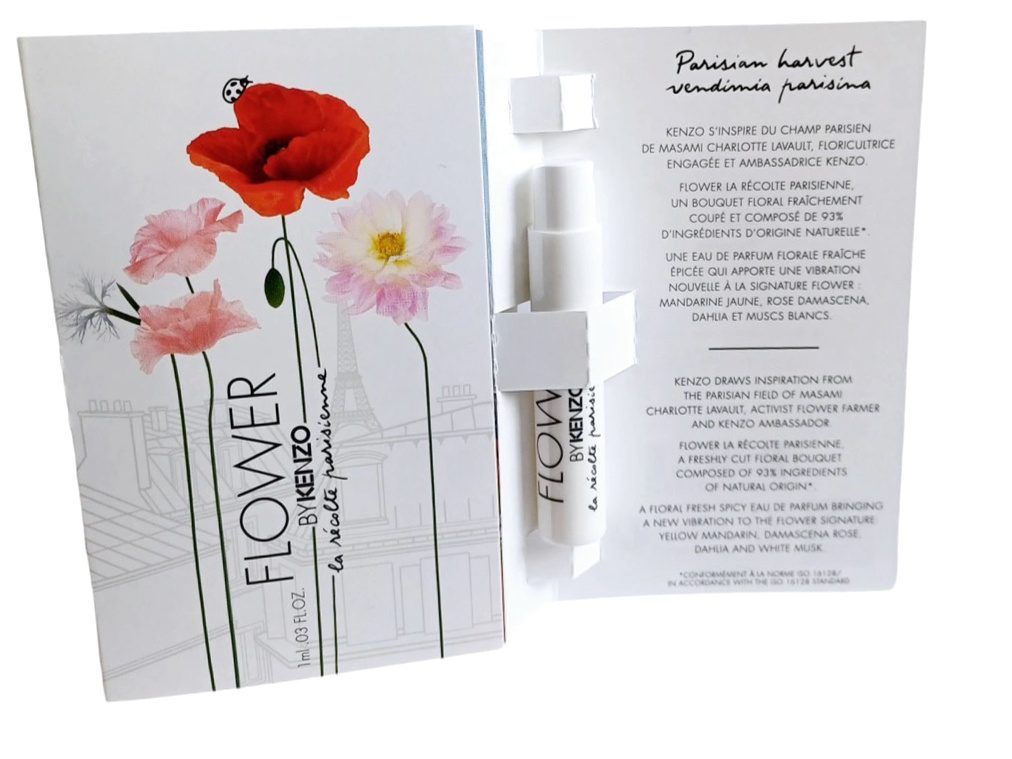 Kenzo Flower La Recolte Parisienne сэмпл парфюмерной воды 1 мл - Кензо Флауэр Парижский