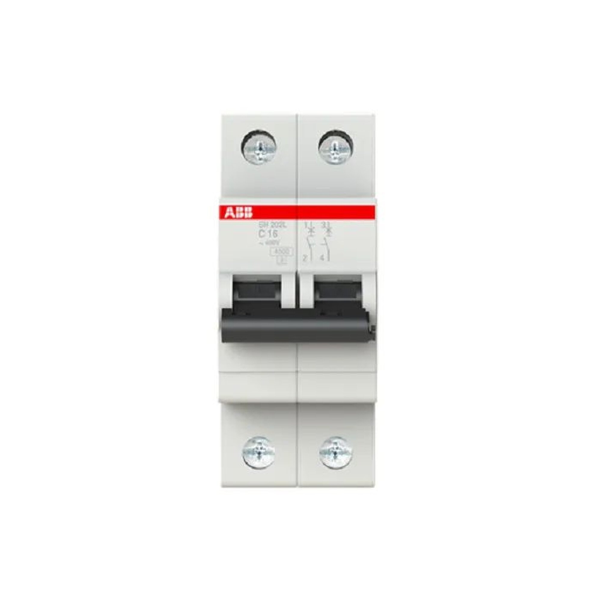 Автоматический выключатель ABB 2-полюсный SH 202L C16 (2CDS242001R0164)