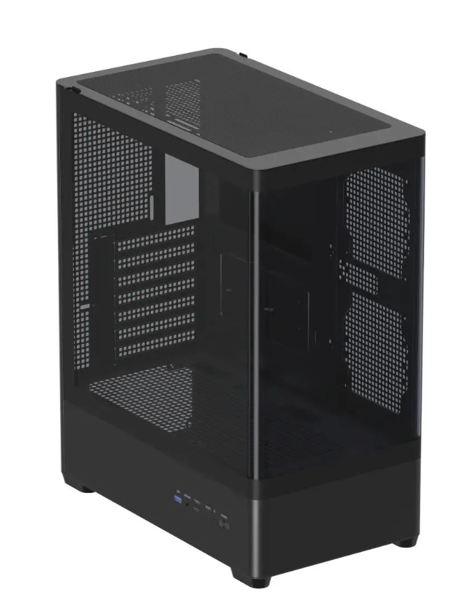 Корпус Accord ACC-R4A черный без БП ATX 7x120mm 1xUSB3.0 audio