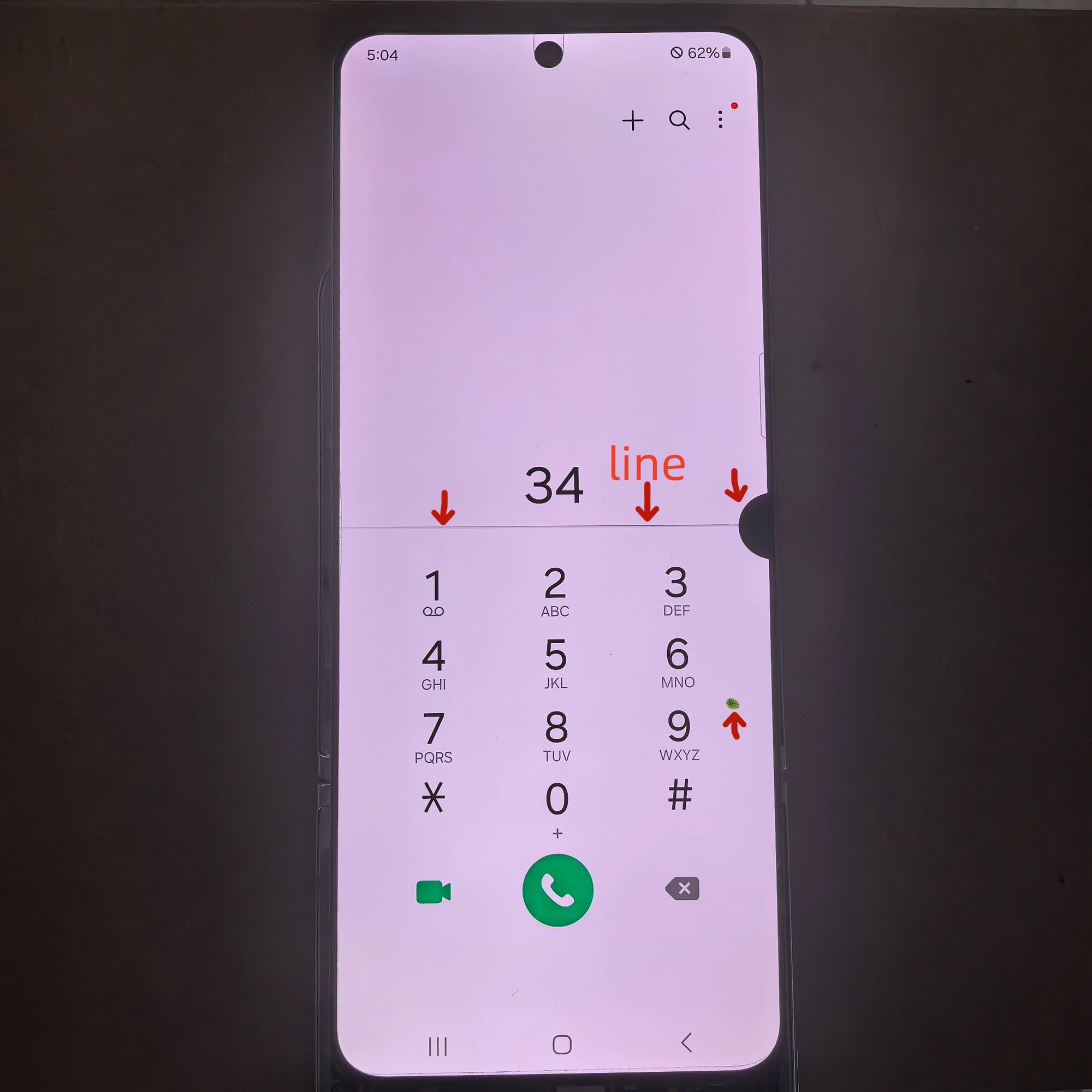 6,7-дюймовый сенсорный экран Zflip5 Super AMOLED для Samsung Galaxy Z Flip 5, Белый, 34 No frame