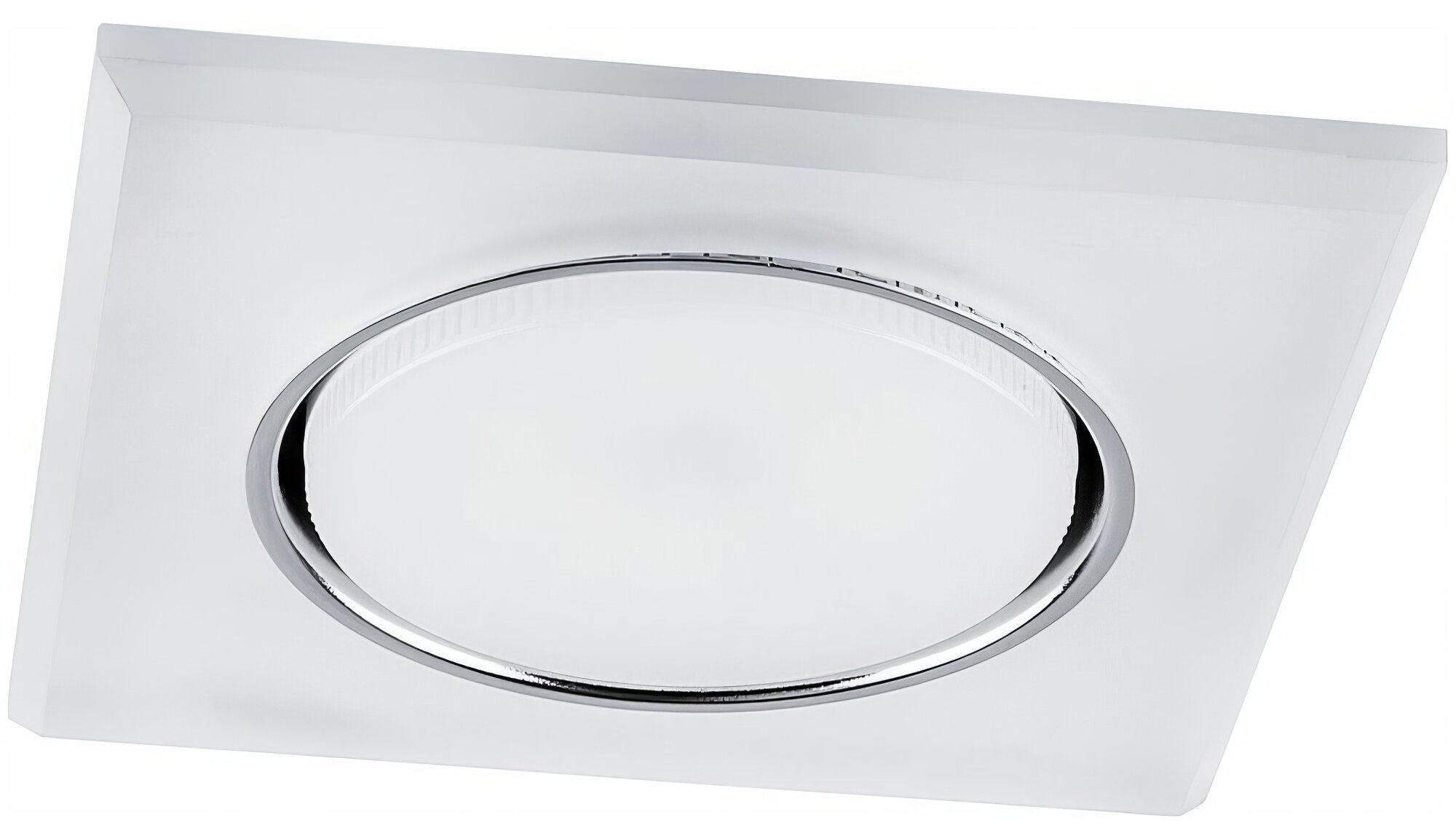 Встраиваемый светильник для натяжных потолков с белой LED подсветкой Feron CD5022 GX53, белый матовый, 32661