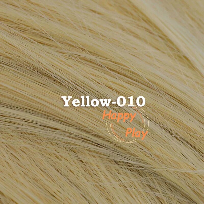 Синтетический парик для косплея желтой серии 60 см Желтый, 60cm Yellow 010