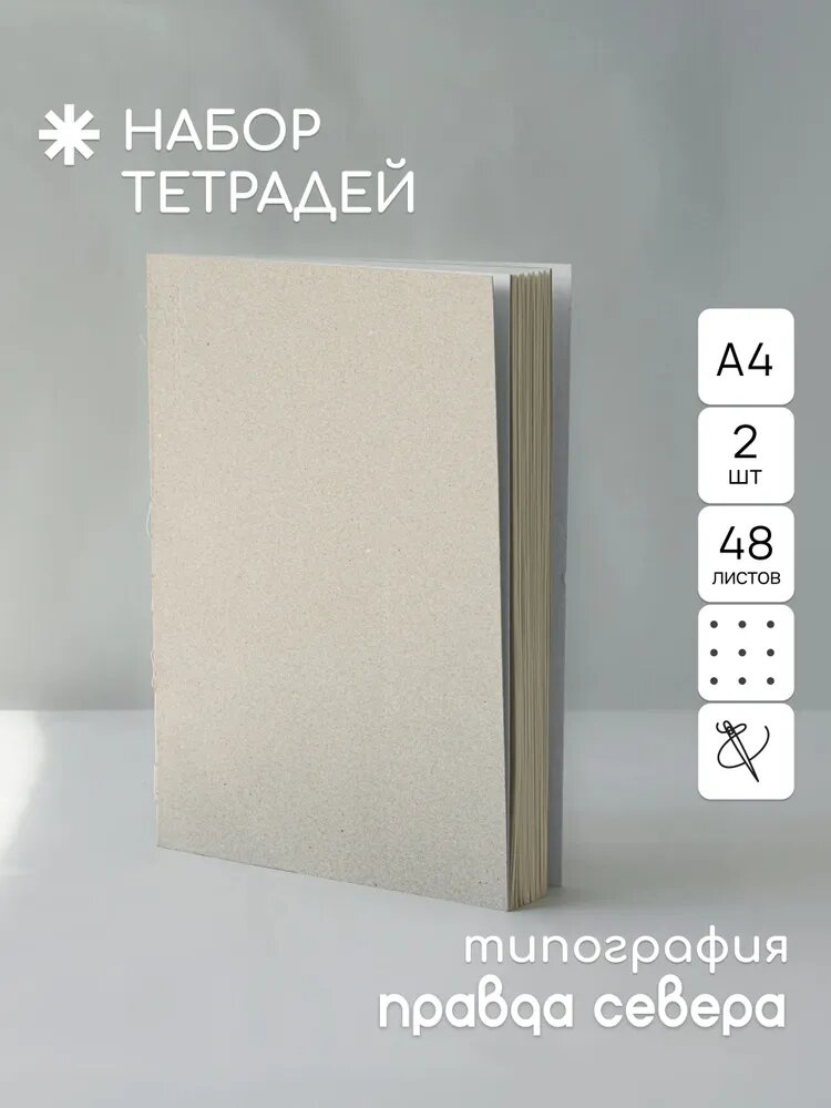 Тетрадь А4 в точку 48 листов 2 шт / №2.4 / "Правда Севера"