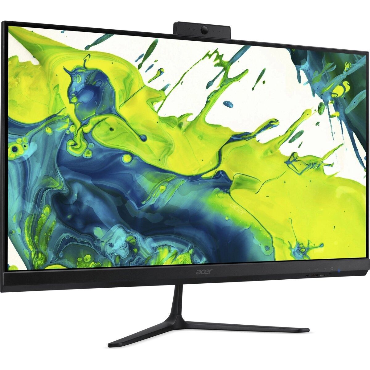 Моноблок Acer Aspire C27B-GARL 27" Full HD Core Ultra 7 255U (1.7) 16Gb SSD1Tb Graphics Eshell GbitEth WiFi BT клавиатура мышь Cam черный 1920x1080