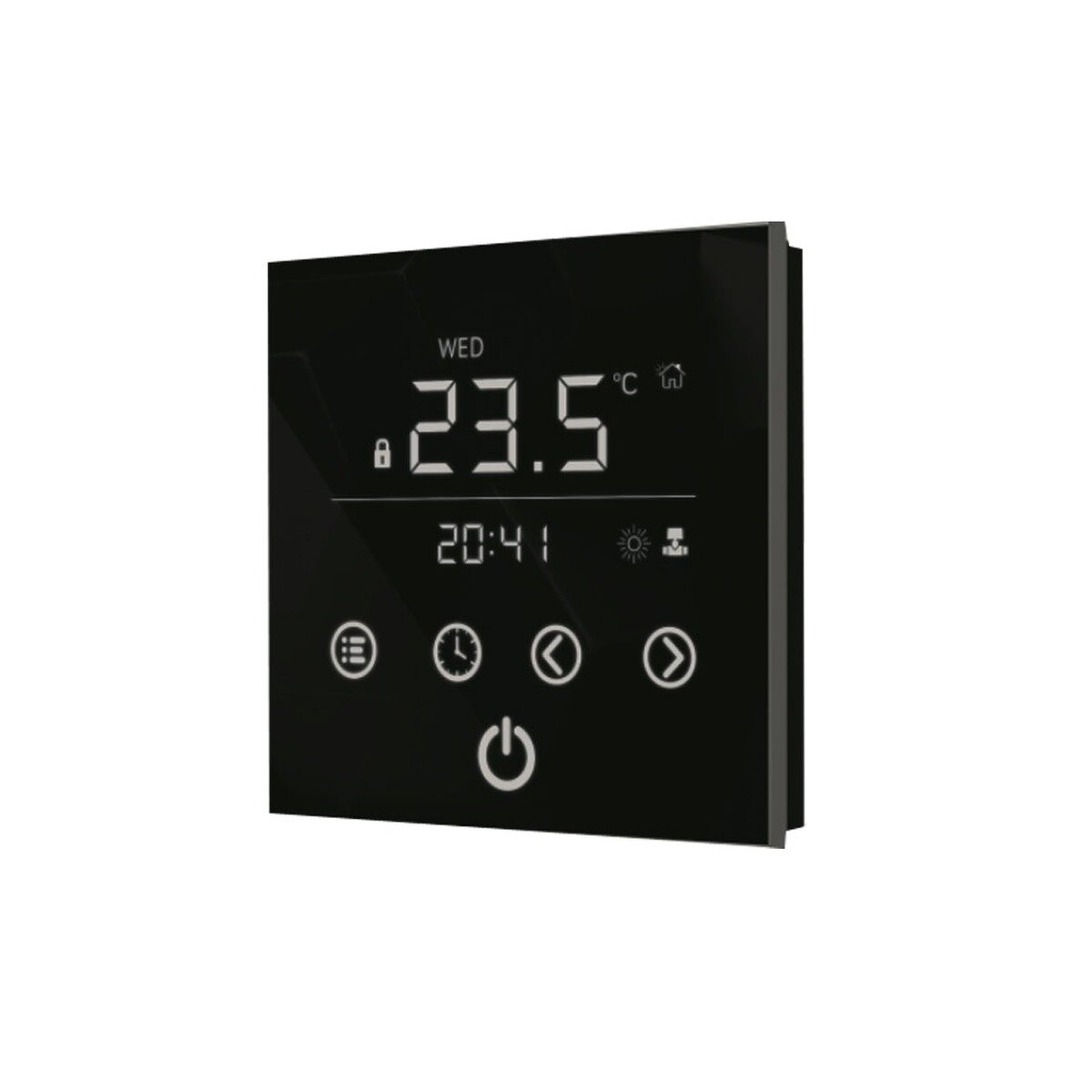 Терморегулятор настенный Varmann Vartronic 703101 программируемый, сенсорный, черный, для конвекторов Ntherm
