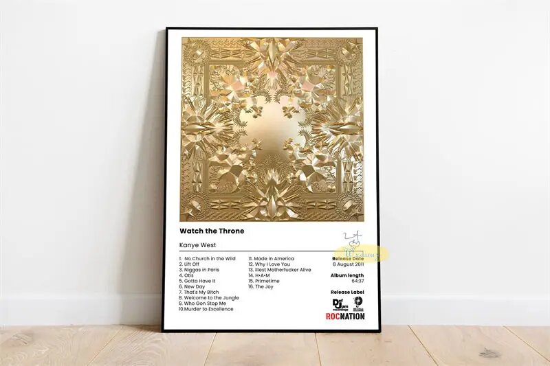 Постер Канье Уэст Watch The Throne, 40x60cm, цвет 30
