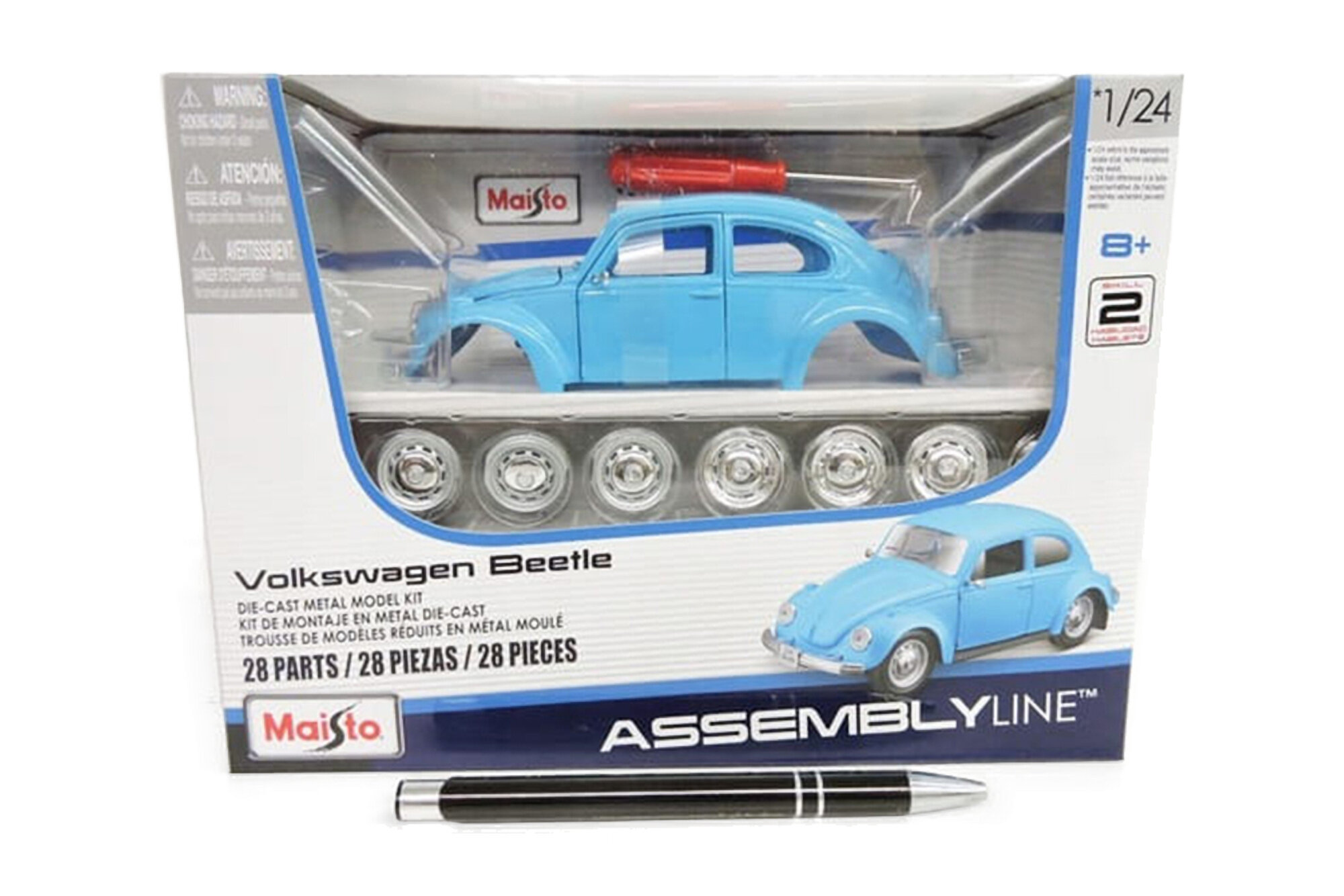 Модель сборная MAISTO Vw volkswagen beetle / фольксваген битл (сборка без клея)
