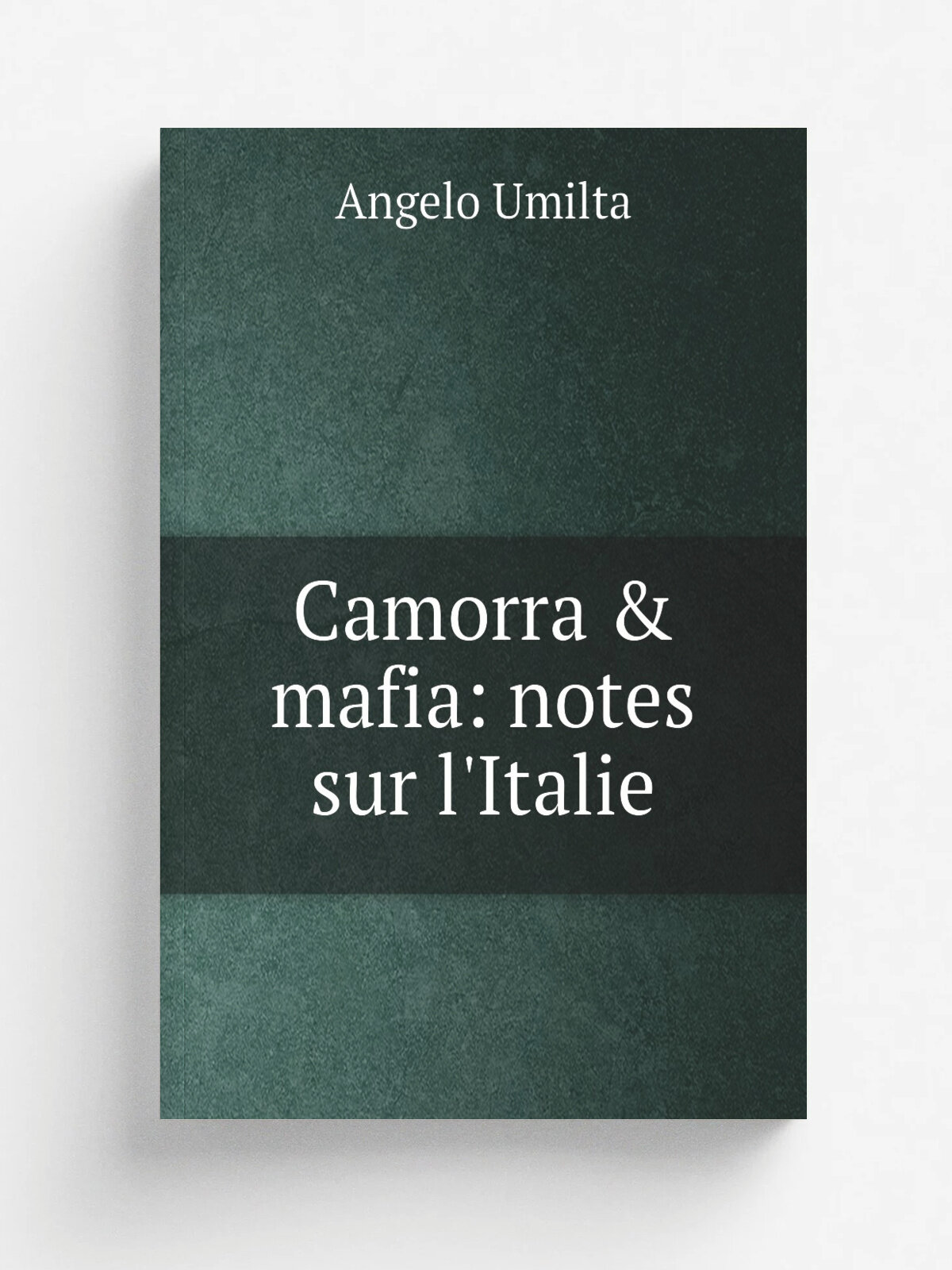 Camorra & mafia: notes sur l'Italie | Angelo Umilta | 1878 | Imprimerie de J. Attinger | Репринт