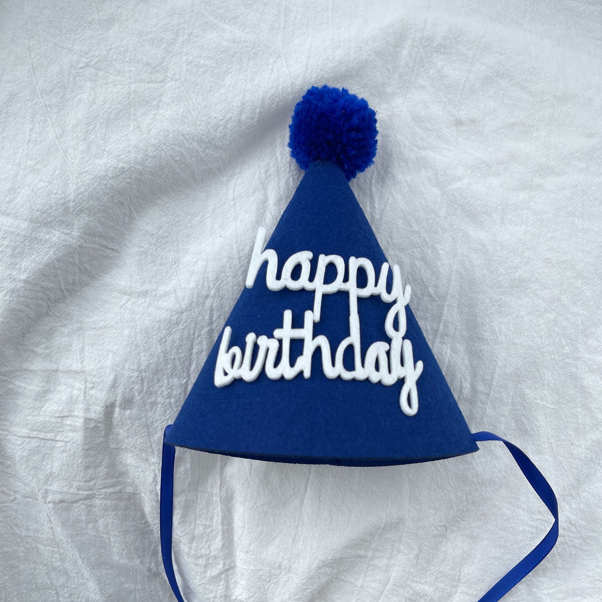 Колпак из фетра праздничный на день рождения Happy Birthday
