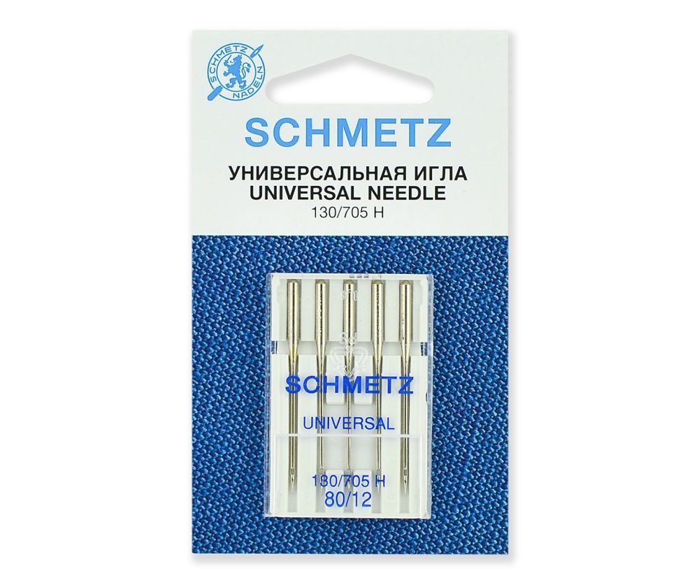 Иглы стандартные SCHMETZ 130/705H № 80, 5 шт.
