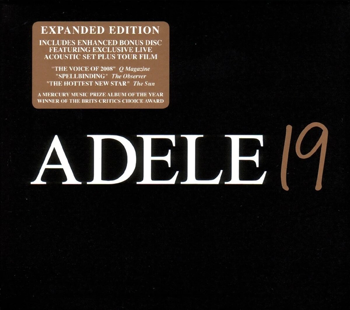 Adele: 19 (2CD) Expanded Edition, 2008, XL, Диск Музыкальный
