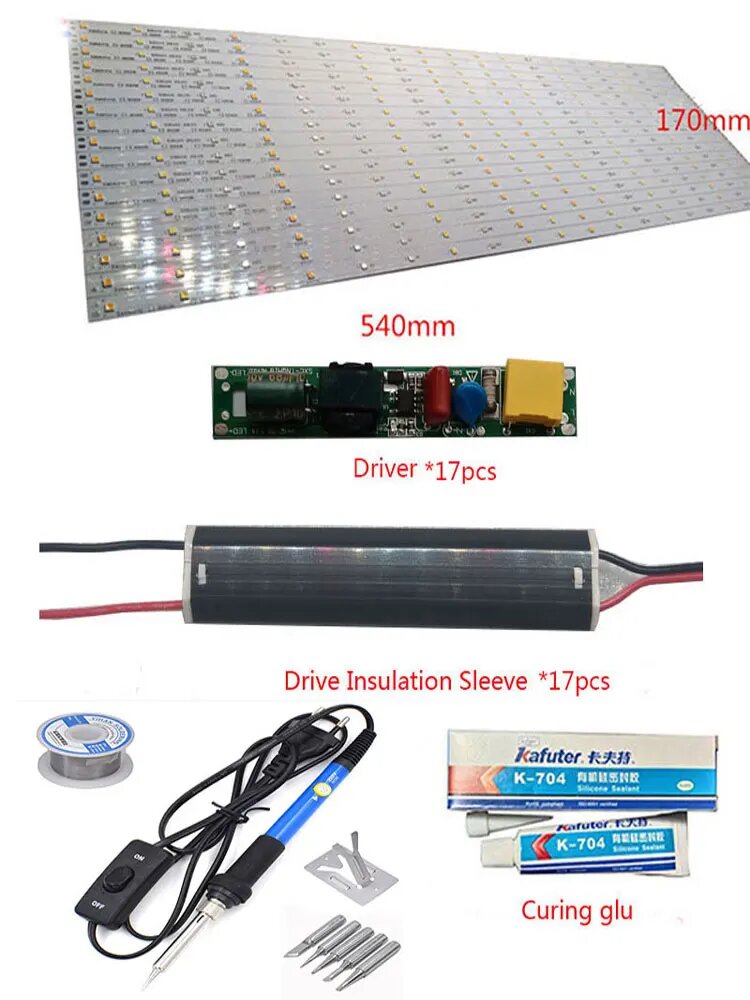 Светодиодная лента Samsung LM301H для растений 200W 530mm Kit, 4000K 660