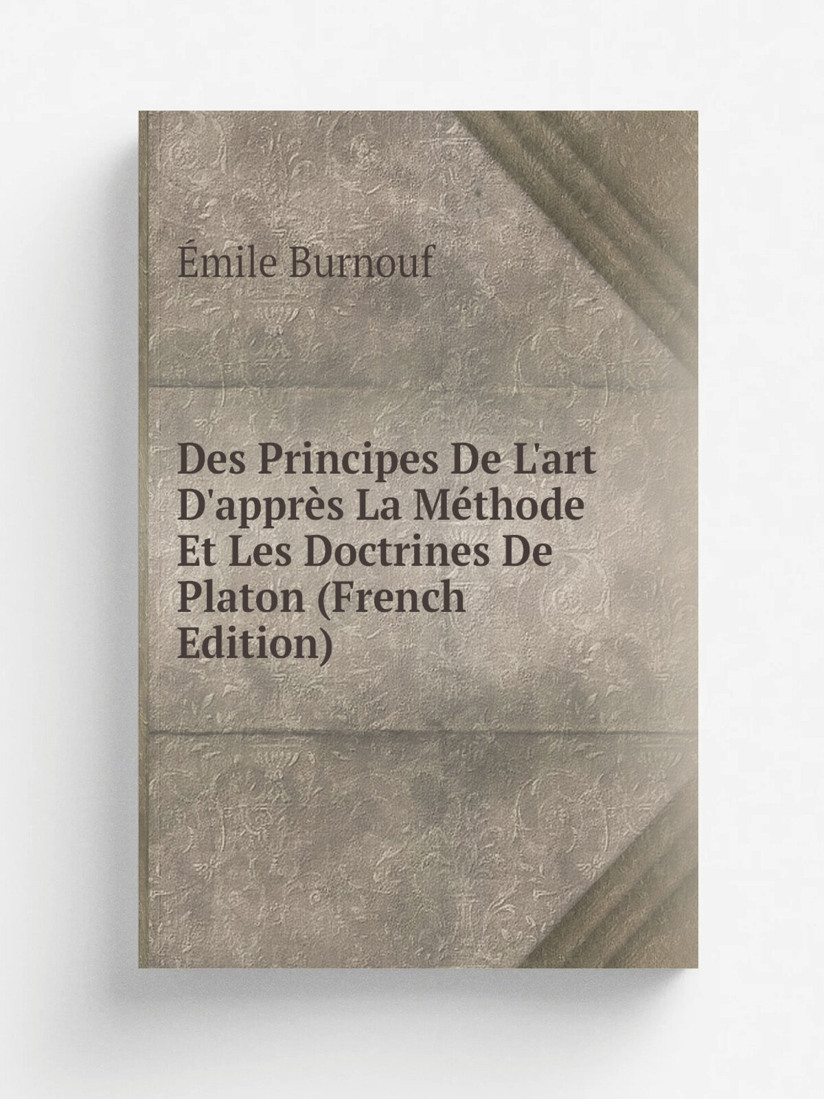Des Principes De L'art D'appr. s La M.thode Et Les Doctrines De Platon (French Edition) | . mile Burnouf | Репринт