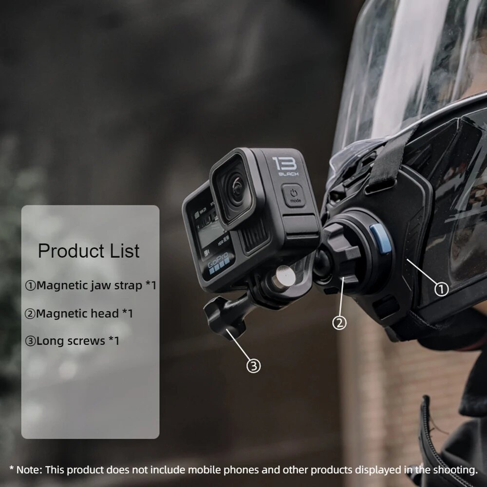 Magnetic Jaw Strap для DJI Action 5 Pro/4/3, GoPro 13/12/11