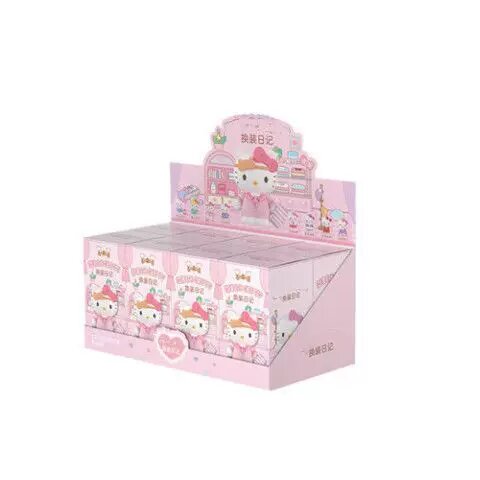 Коллекционная фигурка кошечки в костюме, игрушка-сюрприз в закрытой упаковке