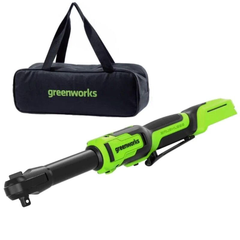 Гайковерт-трещотка GREENWORKS GD24RWX (без АКБ и ЗУ) с сумкой