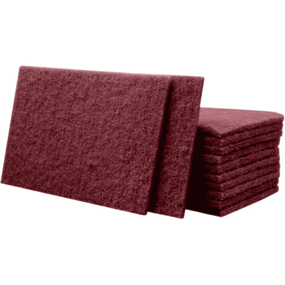 Скотч брайт Vitatools 150мм х 115мм (Scotch-Brite) шлифовальный войлок, красный SB-150*115-red
