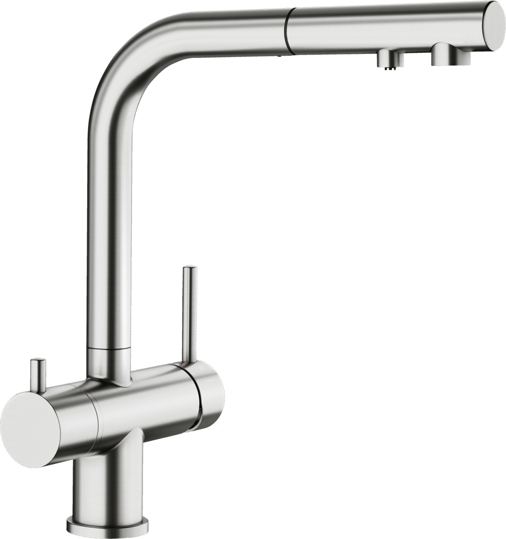 Смеситель для кухни Blanco Fontas-S II UltraResist 525199, с подключением фильтра, нержавеющая сталь