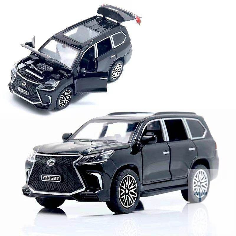 Машинка металлическая Lexus LX570 (1/36)инерционная с открывающимися дверьми, капотом и багажникомсо