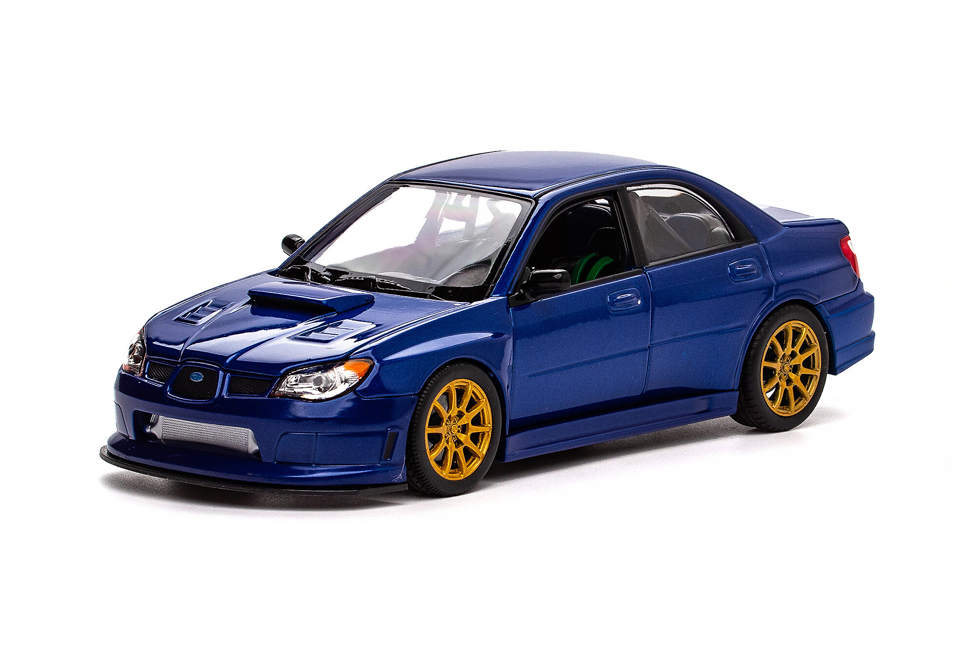 Модель коллекционная WELLY Subaru impreza wrx sti blue / субару импреза вркс сти синий