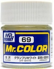 C 69 краска художественная т. м. MR.HOBBY 10мл OFF WHITE