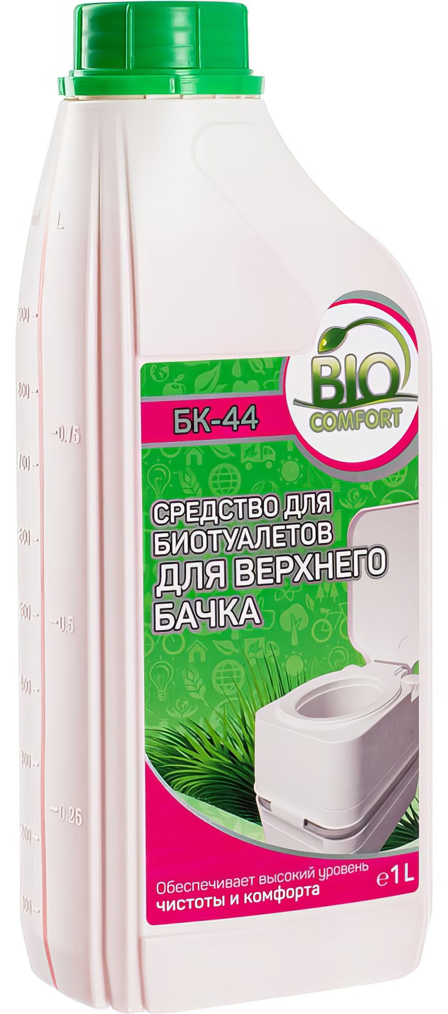 Средство для биотуалетов для верхнего бачка БК 44 1 л Биосептик БК-44