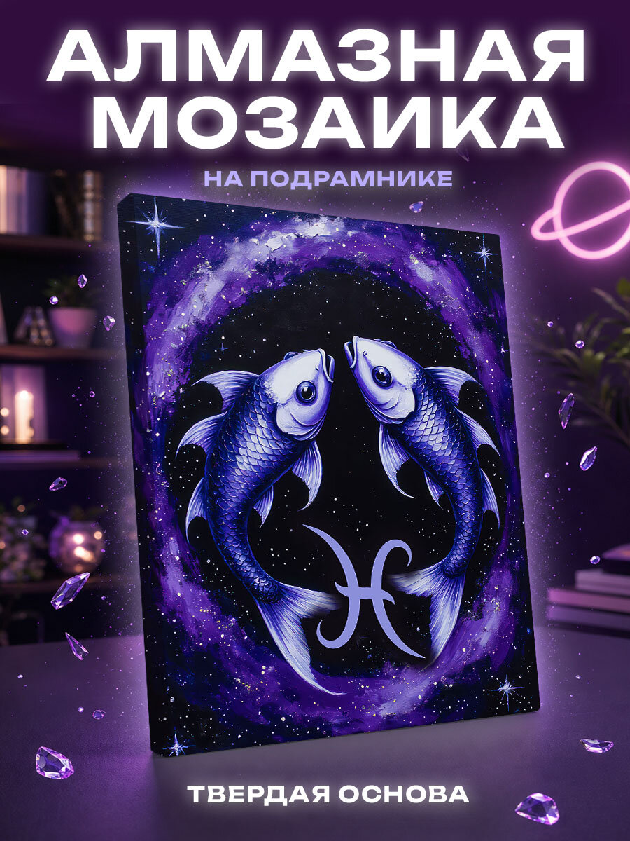 Алмазная мозаика Рыбы