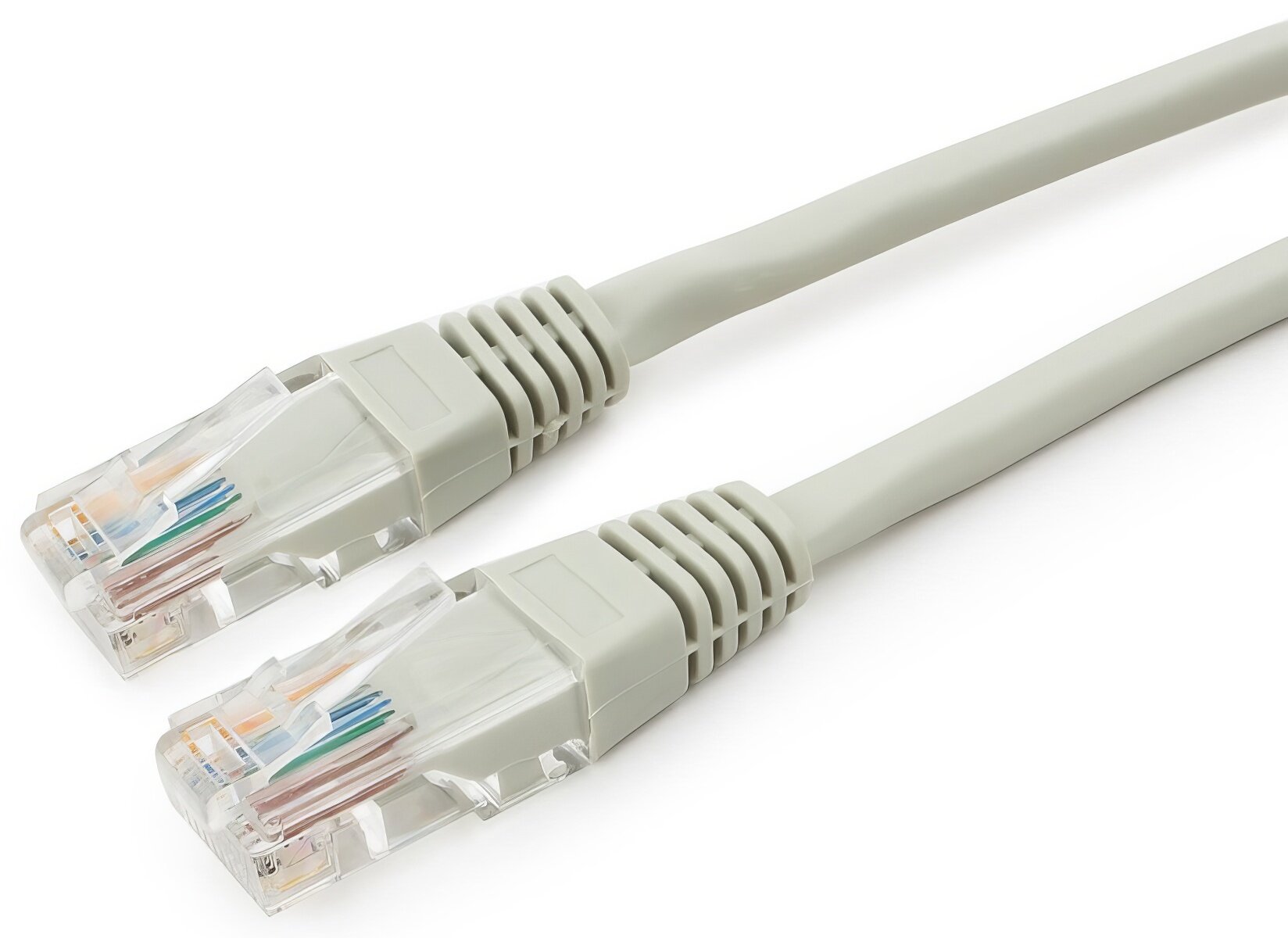 Медный патч-корд Cablexpert UTP кат.5e, 2м, литой, многожильный серый PP10-2M