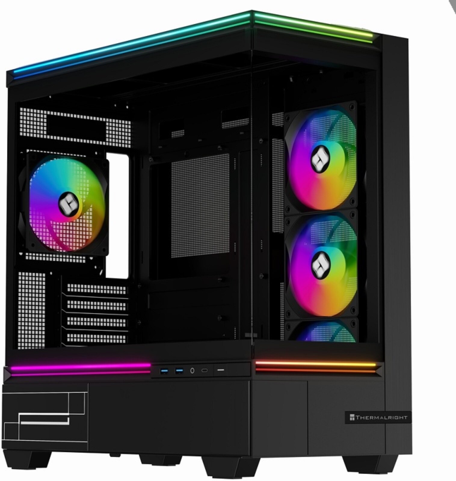 Корпус Thermalright M10 Black FAN4-C / TG / 4x120mm ARGB PWM Fans / USB TYPE-C / mATX / TRTLM10BF4C