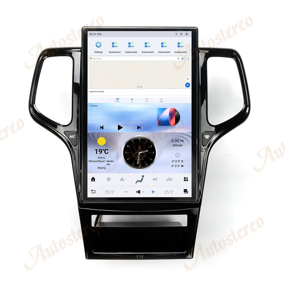 Android автомагнитола для Jeep Grand Cherokee 2010-2021, 14.4" Black 128