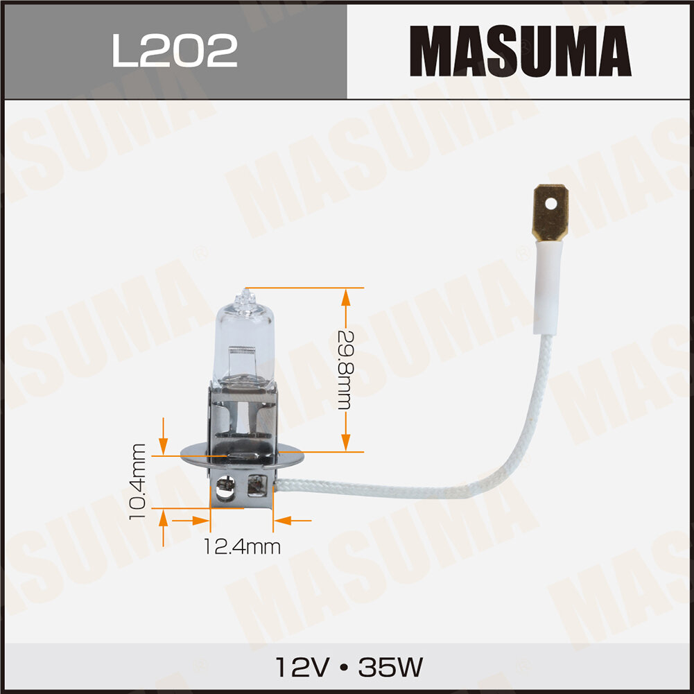 Лампа галогенная CLEARGLOW H3A 12v 35W PK22s/6, для Ниссан Пульсар 1995-2000, Тойота Королла 1997-1998, Спринтер Труэно 1995-1997 OEM 1A01-51-686A арт L202