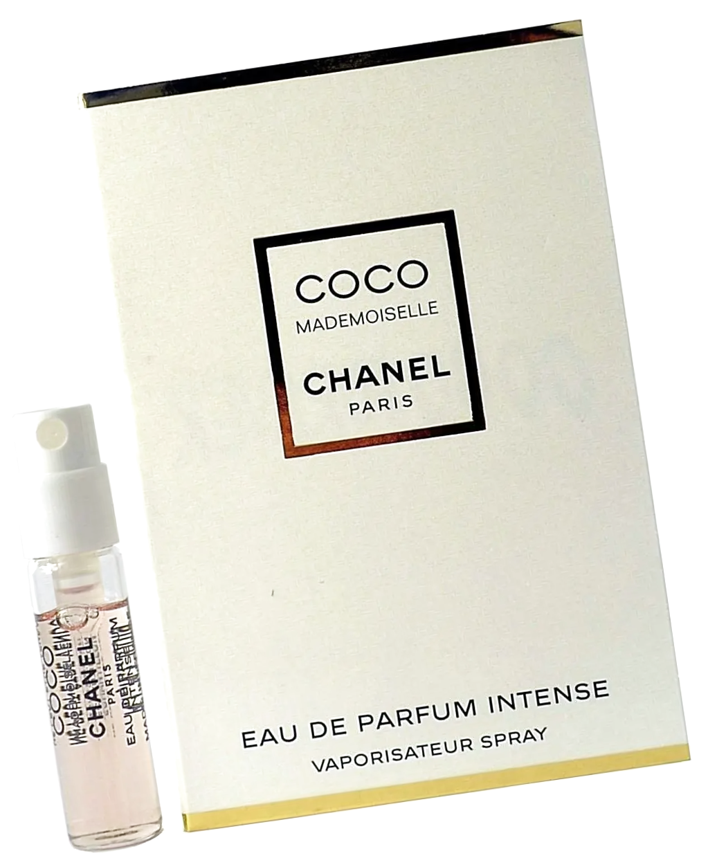 Парфюм в миниатюре: Парфюмерная вода Chanel Coco Mademoiselle Intense пробник 1.5 / Шанель Коко Мадмуазель Интенс сэмпл