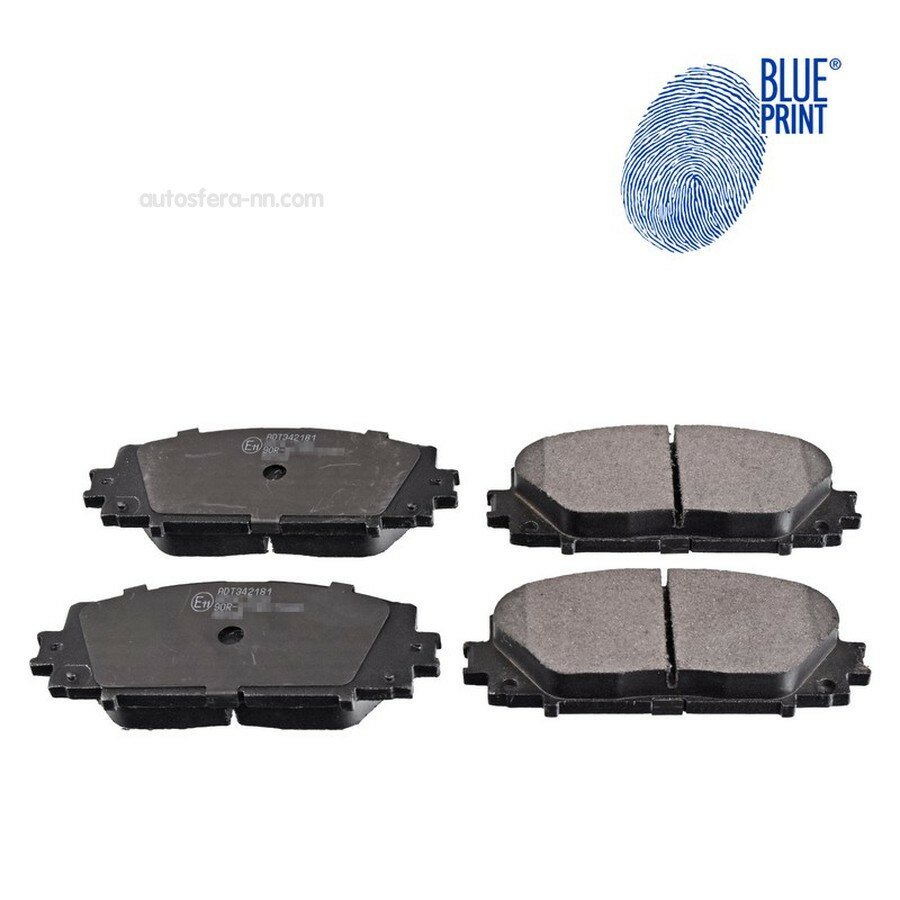 BLUE PRINT ADT342181 К-т дисков. тормоз. колодок Toyota Yaris 2006- F