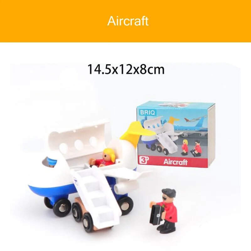 Деревянный самолет BRIQ Aircraft, 14.5x12x8 см, WD-1040
