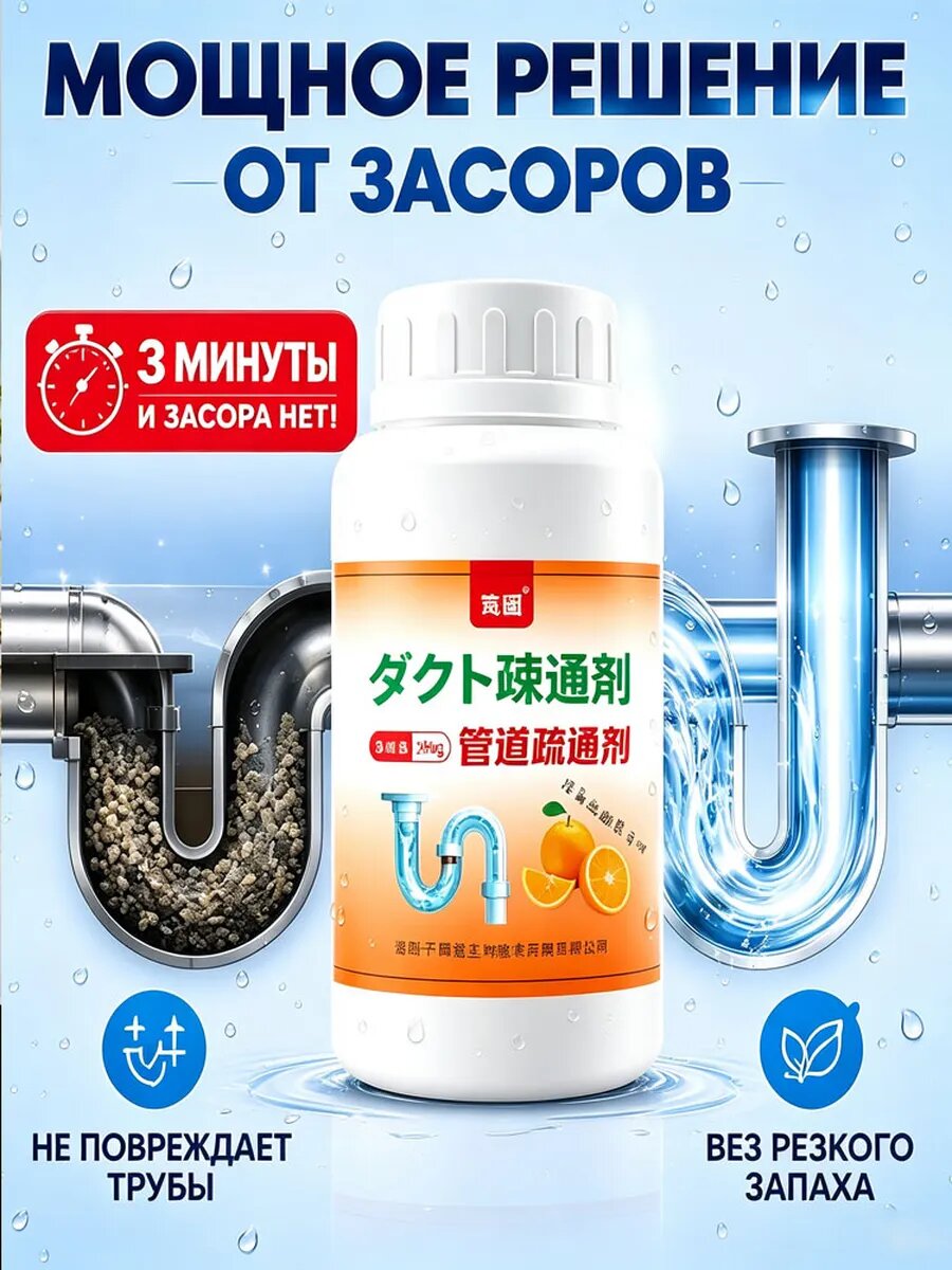 Жирогон от засоров на кухне