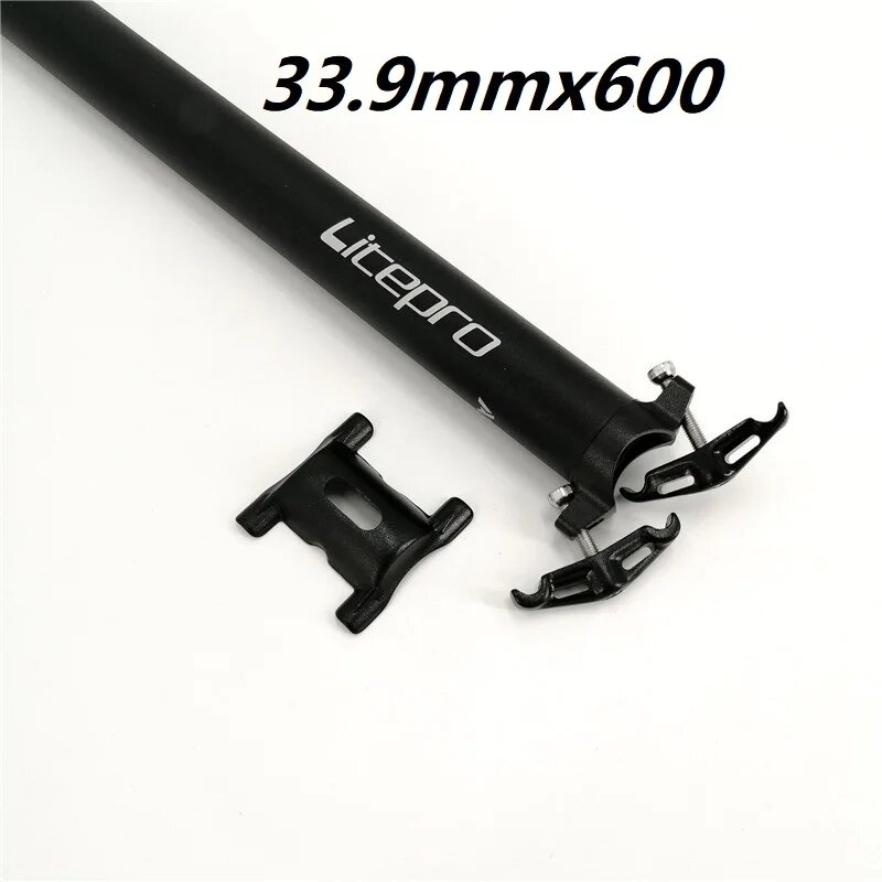 Litepro 33.9x600mm складной штырь седла, черный