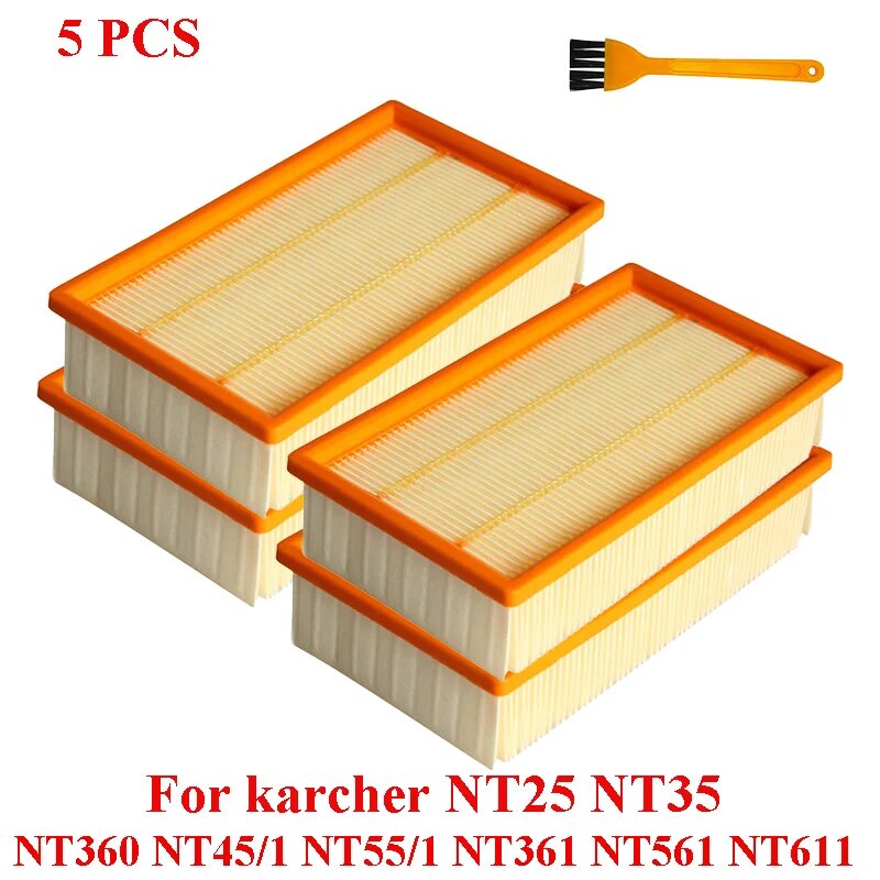 Hepa Filter Accessories For ( Karcher NT25 NT35 NT360 NT45/1 NT55/1 NT361 NT561 NT611 ) Vacuum Cleaner HEPA Filters