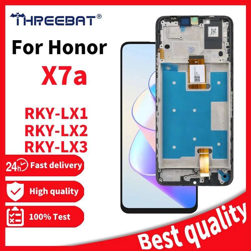 Дисплей для Huawei Honor X7a 2023 Black With Frame