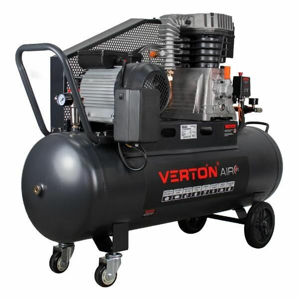 Компрессор ременной VERTON Air AC-150/700R (230/50 В/Гц, масл. рем.700л/м,150л,10 б,3,7 кВт,2800об/мин, италь. тип, рапид. асинх. однофаз.)