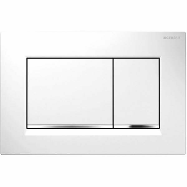 Кнопка смыва для инсталляции Geberit Sigma 30 115.883. KJ.1 Белая Хром
