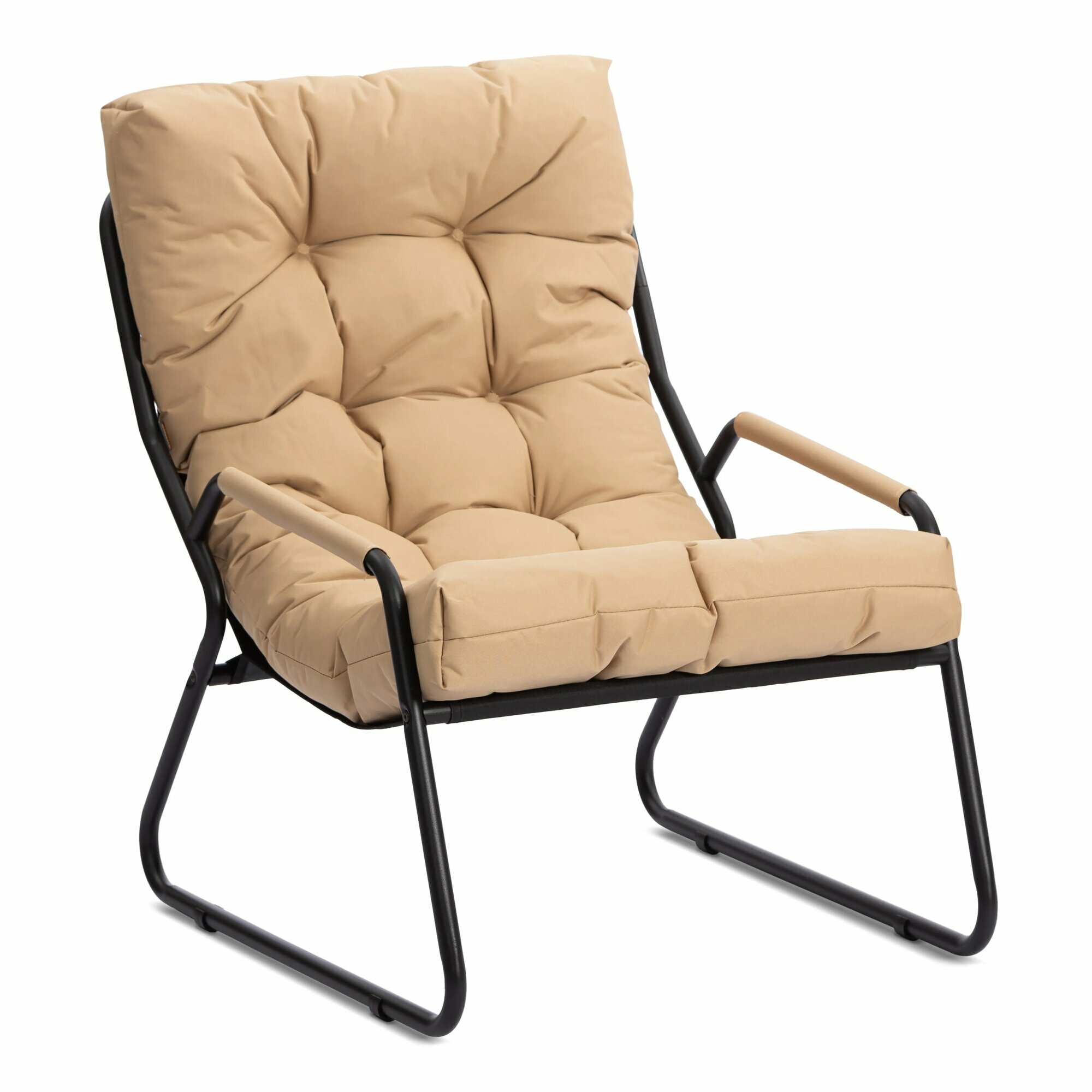 Кресло для отдыха TetChair Эрго, рогожка с водоотталкивающей пропиткой, бежевый