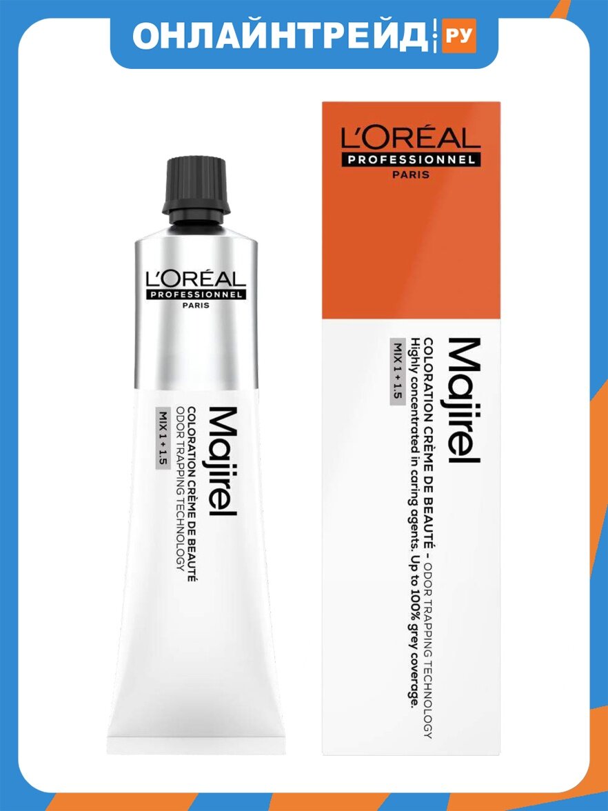 L`oreal Professionnel Краска для волос L'Oreal Professionnel Majirel тон 7.44, глуб. медный