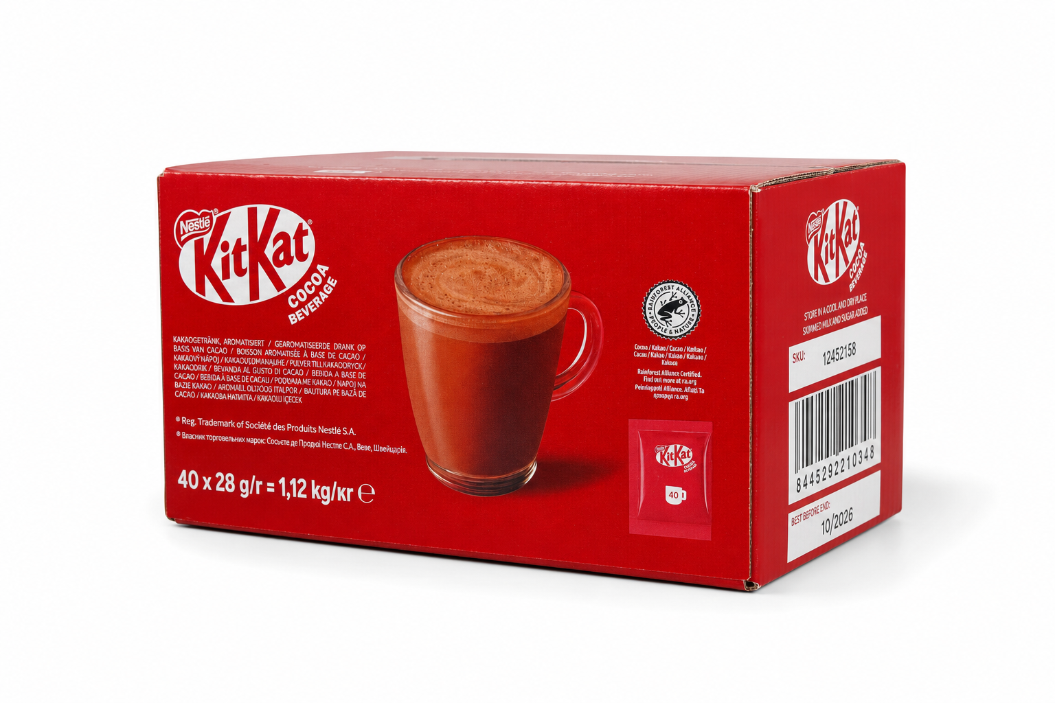 Какао в саше KitKat 40 шт x 28g Sachets (1110g) Instant Cocoa Drink