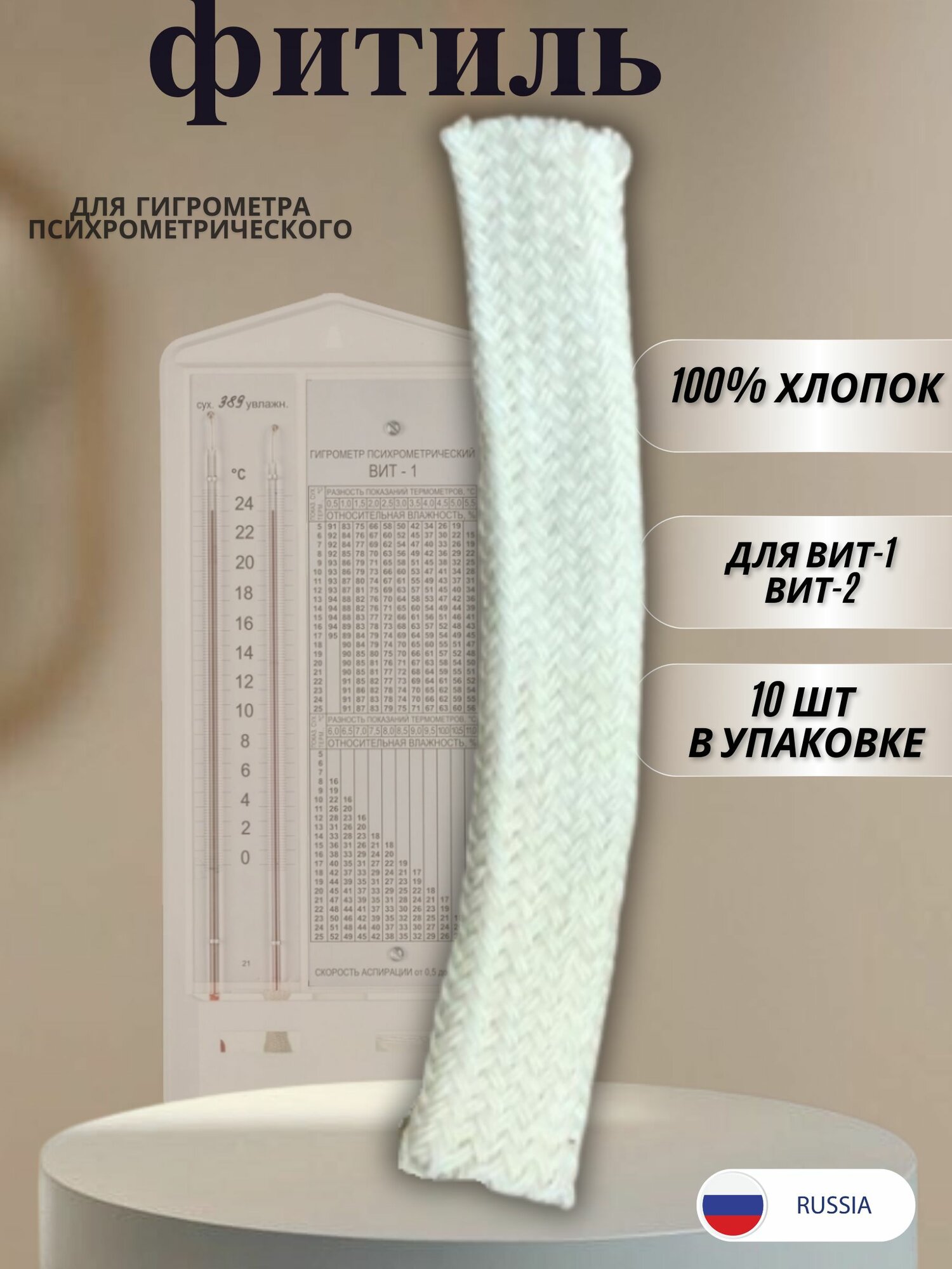 Фитиль для гигрометра ВИТ