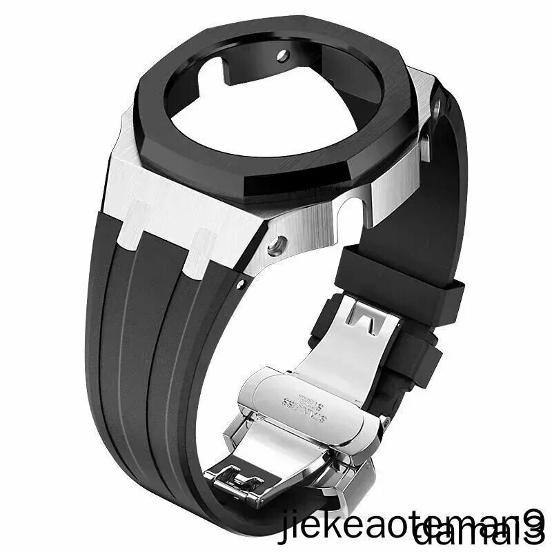Наборы для модификации для Casio GMAS2100, корпус из нержавеющей стали, резина+ремешок для GMA-S2100 Gen4 Сменные аксессуары